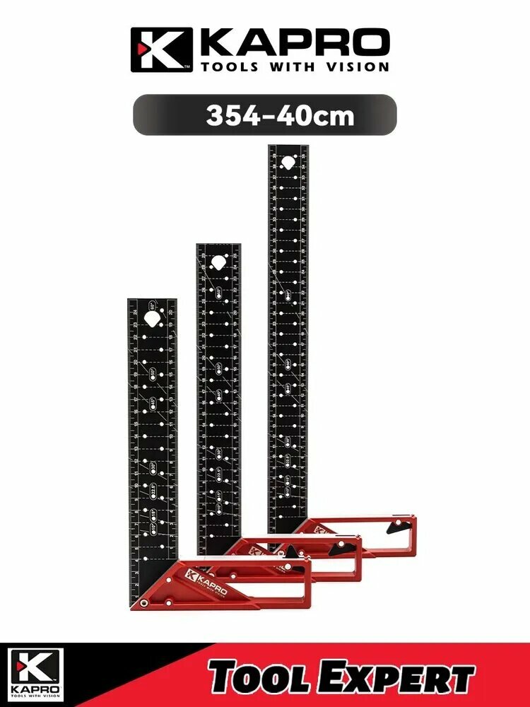 Линейка/угольник строительный 400мм х 40мм, Металл