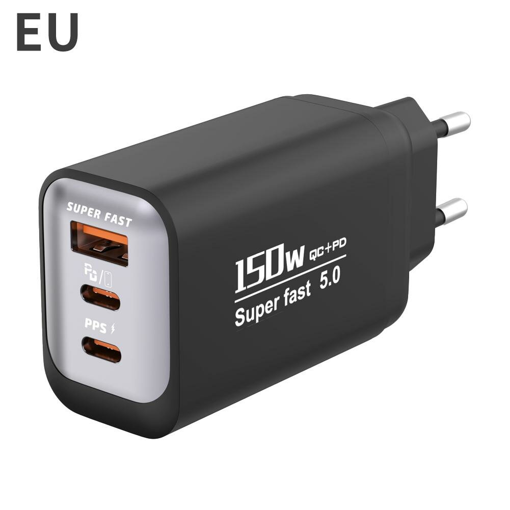 Сверхбыстрая зарядка мощностью 150 Вт, зарядная головка PD + QC3.0 + USB