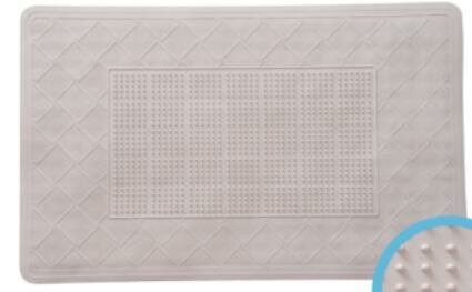 Оптовая продажа нескользящего коврика для ванной белого цвета, массажный коврик для душа, резиновый напольный коврик