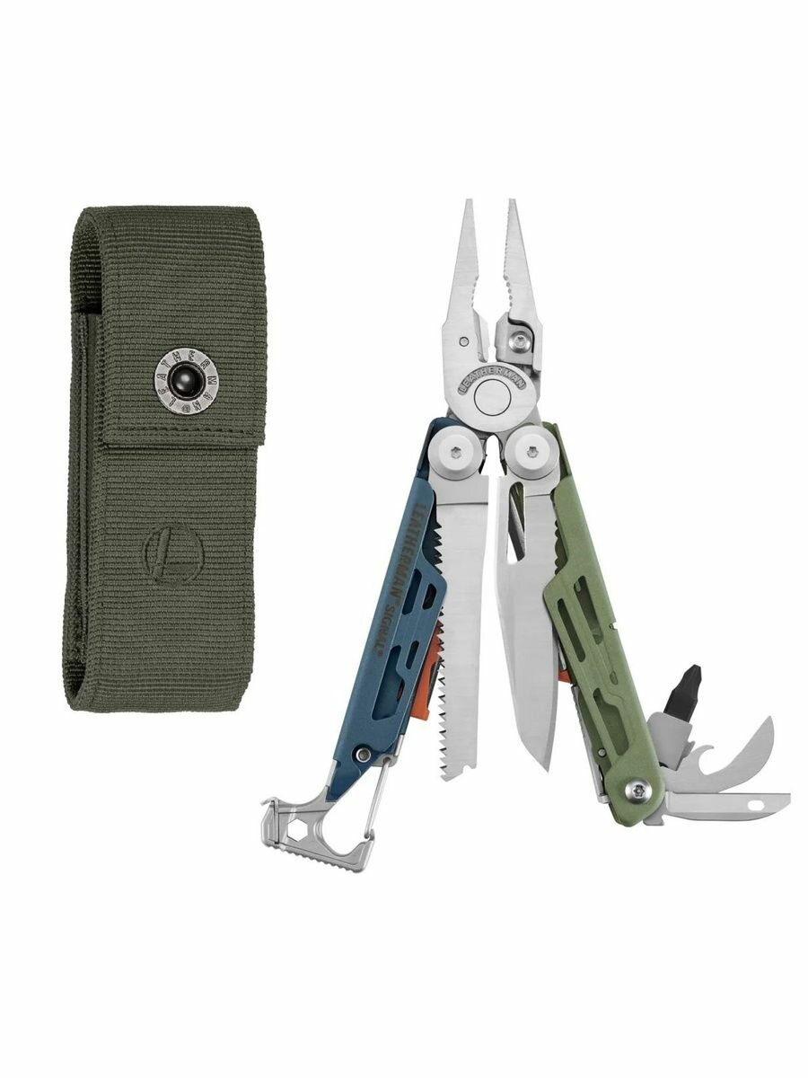 Мультитул LEATHERMAN SIGNAL Tundrascape, нержавеющая сталь,19 функций