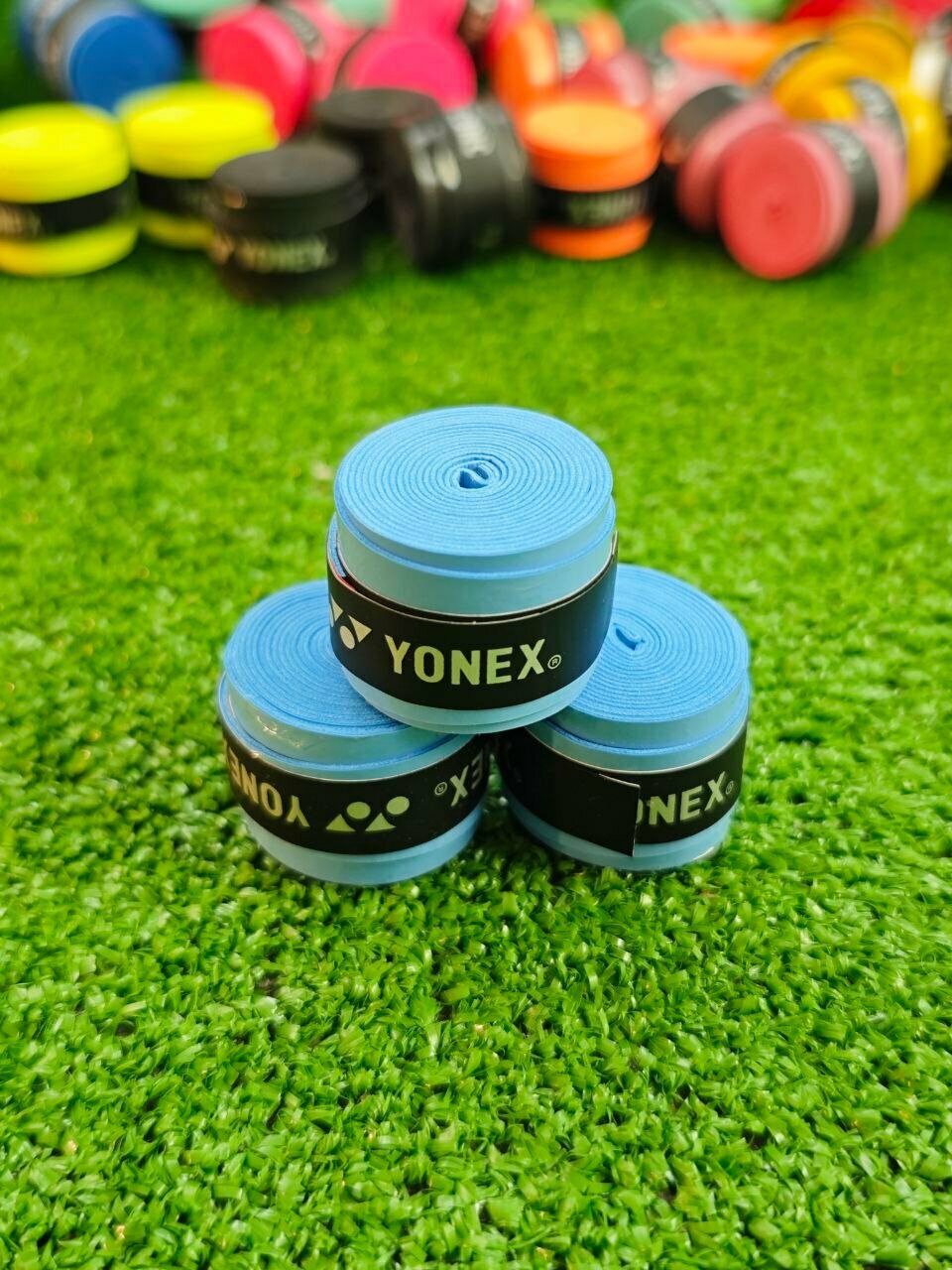 Намотка для теннисной ракетки yonexA01 x 3 голубая
