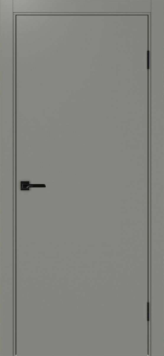 Межкомнатная дверь Неаполь_201 ЭКО-шпон (800х200), Серый Щит МДФ