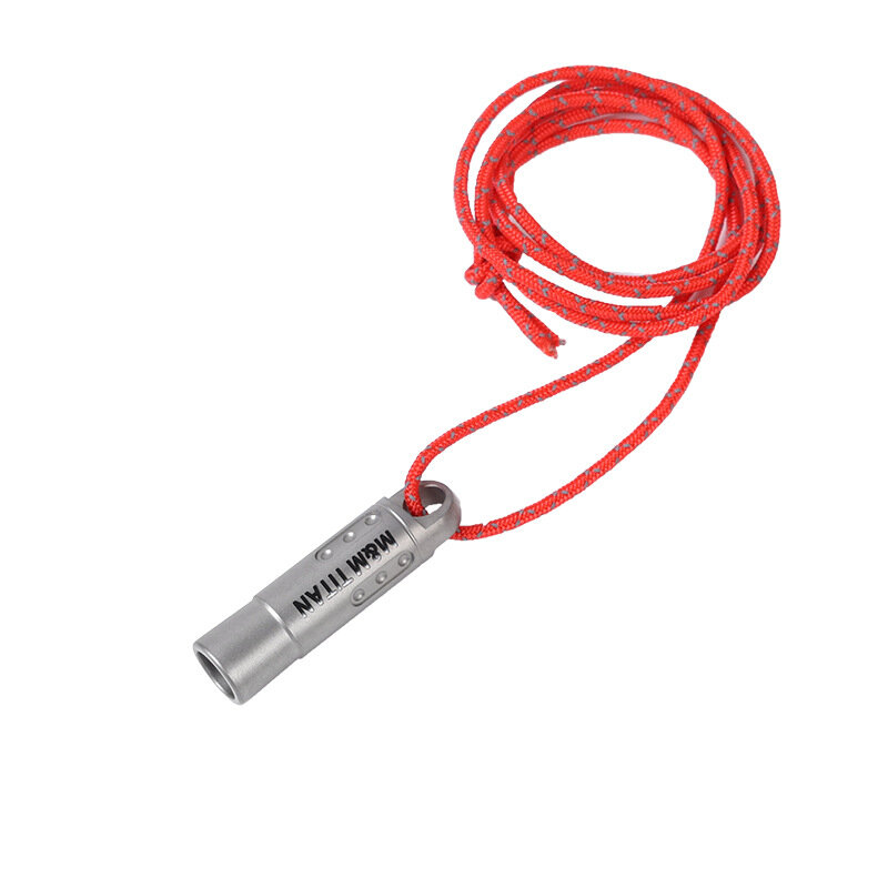 2026 Чистый титановый свисток, свисток для выживания, аварийный спасательный свисток, портативный мини-свисток, свисток без ядерного оружия, для кемпинга, спасения при землетрясении