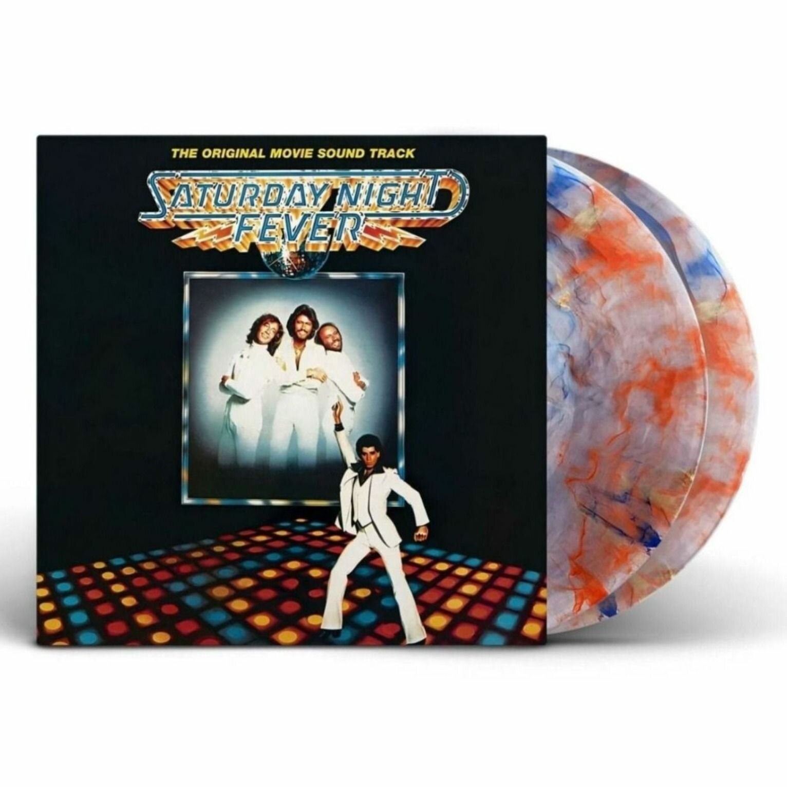 Виниловая пластинка Saturday Night Fever 2 x Vinyl, LP, Clear with Red, Orange And Blue Marbled