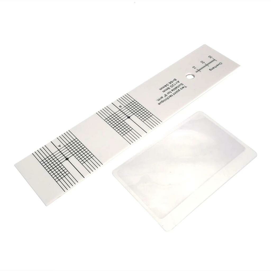 Калибровочная пластина для зазора звукоснимателя с прозрачной шкалой угломера