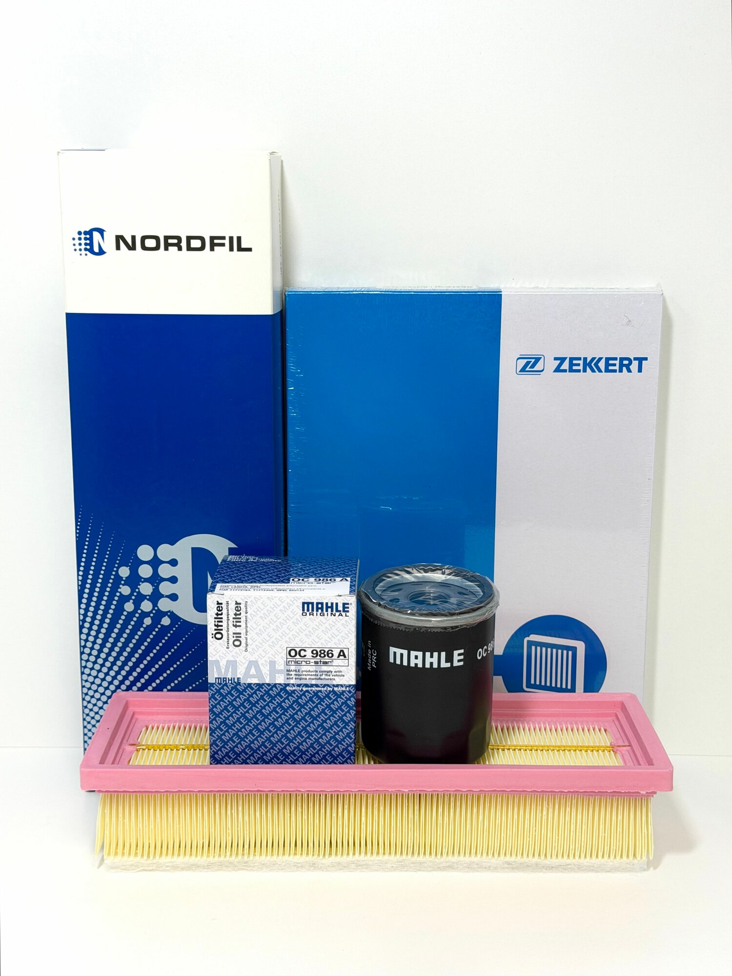 Комплект фильтров для Fiat Albea (Фиат Альбеа 2005 - 2012) Фильтр воздушный + масляный + салонный угольный