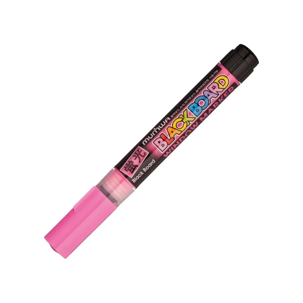 Меловой маркер Munhwa black board marker розовый, 3 мм, водная основа BM-10