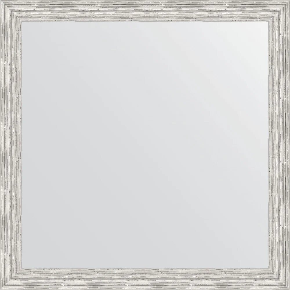Зеркало EVOFORM в багетной раме - серебряный дождь 46 mm (61x61 cm) 3133