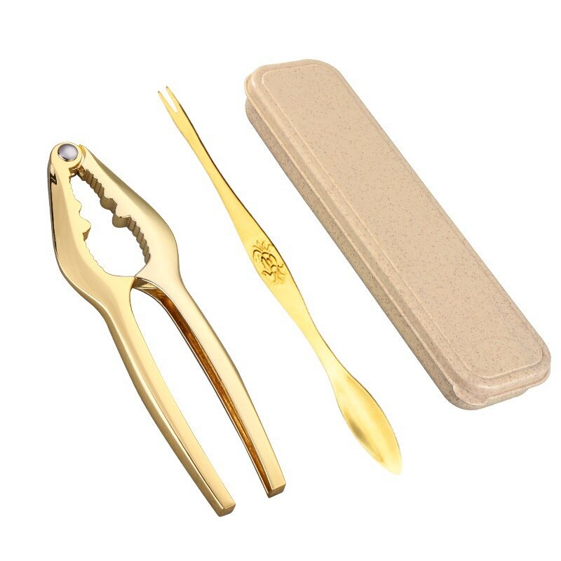 Крабочистка из цинкового сплава, инструмент для поедания крабов и омаров, щипцы для крабов, бесплатная доставка, зажим для грецких орехов, игла для креветок