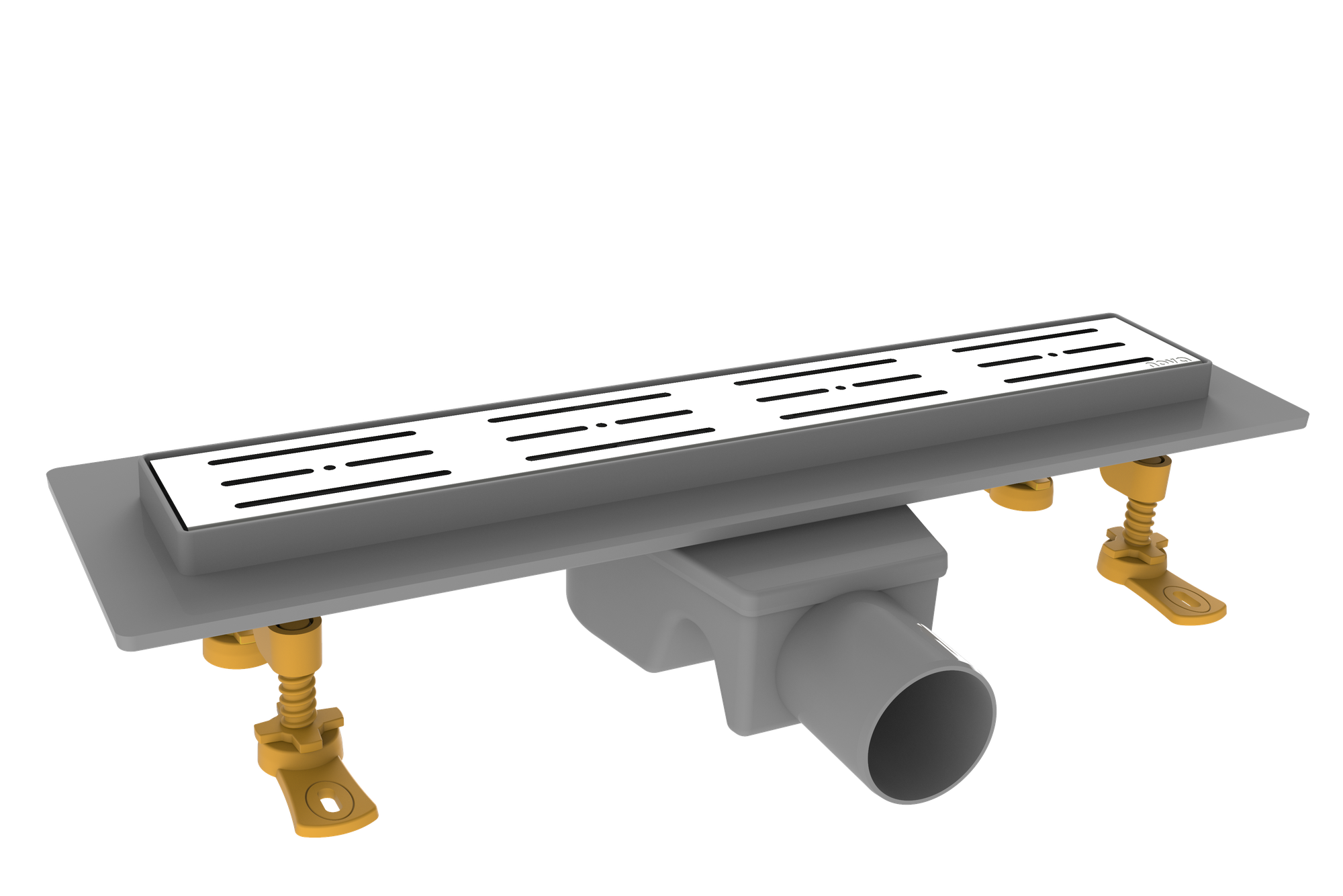 Трап для душа под плитку ZEGOR DK563-1, решетка нержавеющая сталь. 300х63 мм