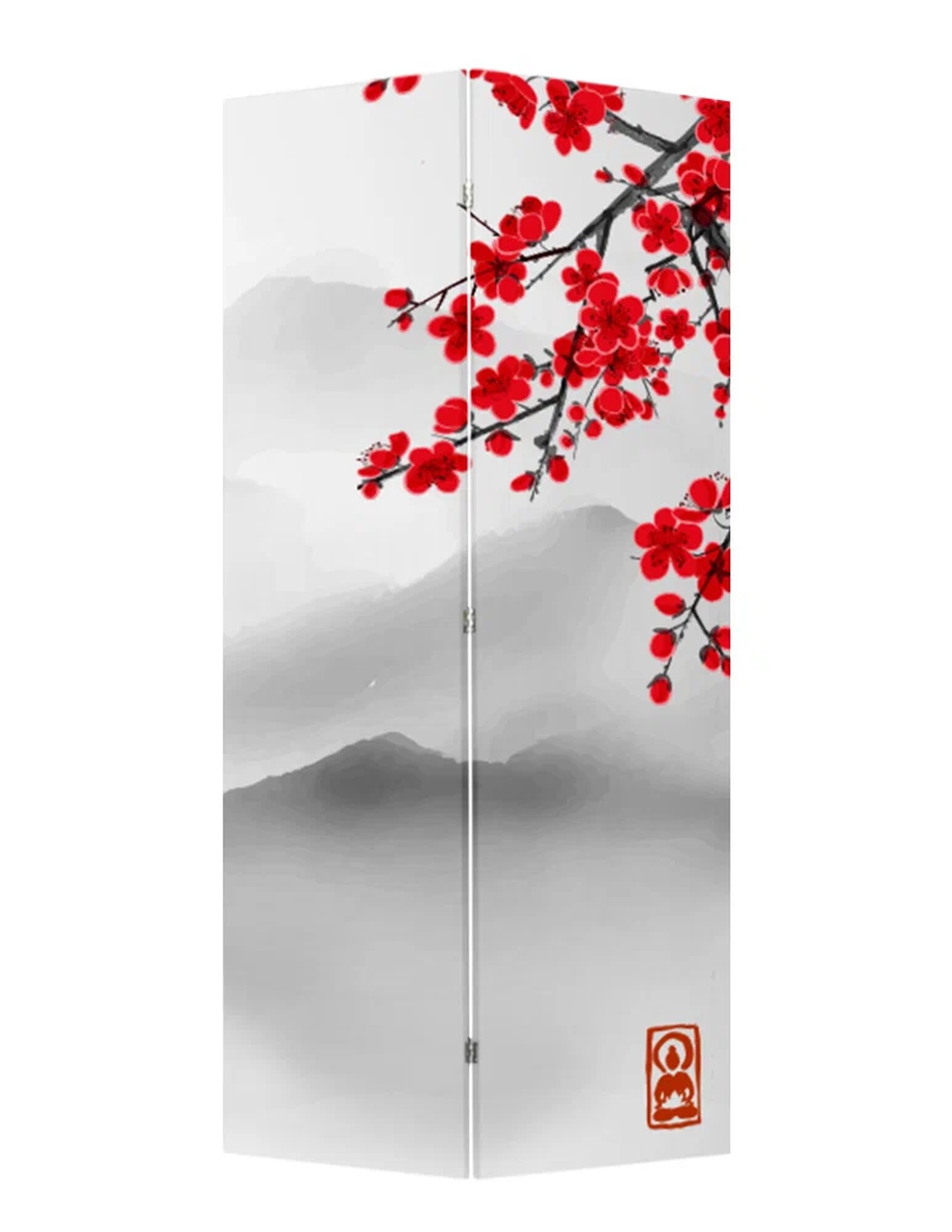 Ширма перегородка для зонирования «СКТ Сакура Суми 3» - 2, размер 180х90/45 см