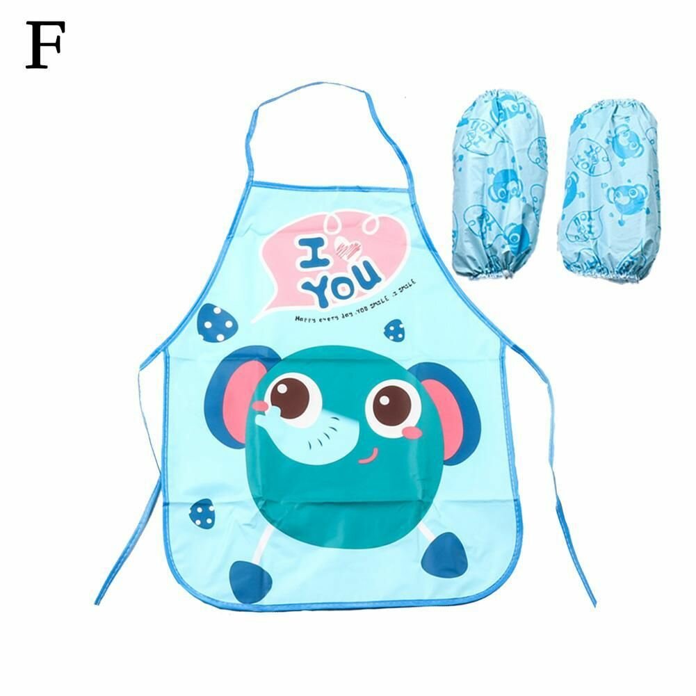 Детский школьный комплект фартуков, подходит для детей 3-7 лет.