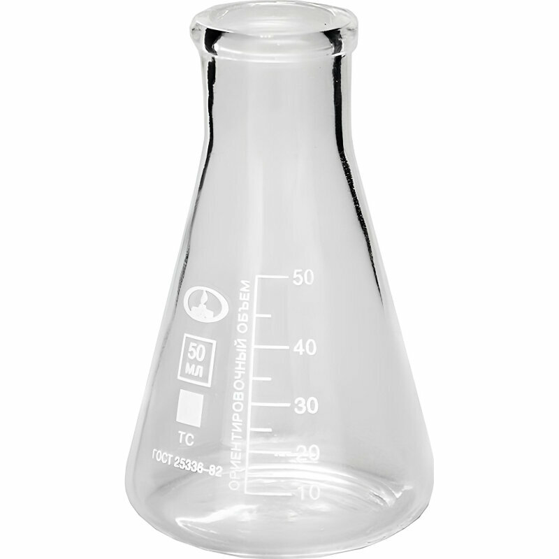 Колба коническая Кн-2-50-22 с делен. 10000834, 12шт/уп, 2024127