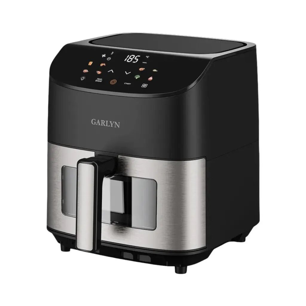 Аэрогриль GARLYN AG-500, мощность 1500 Вт, регулировка температуры, 8 автоматических программ