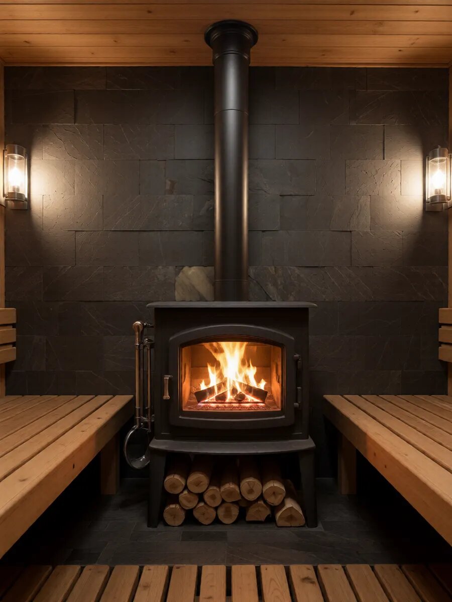 Плитка из натурального камня Серпентинит 100L 0.3м2 для бани