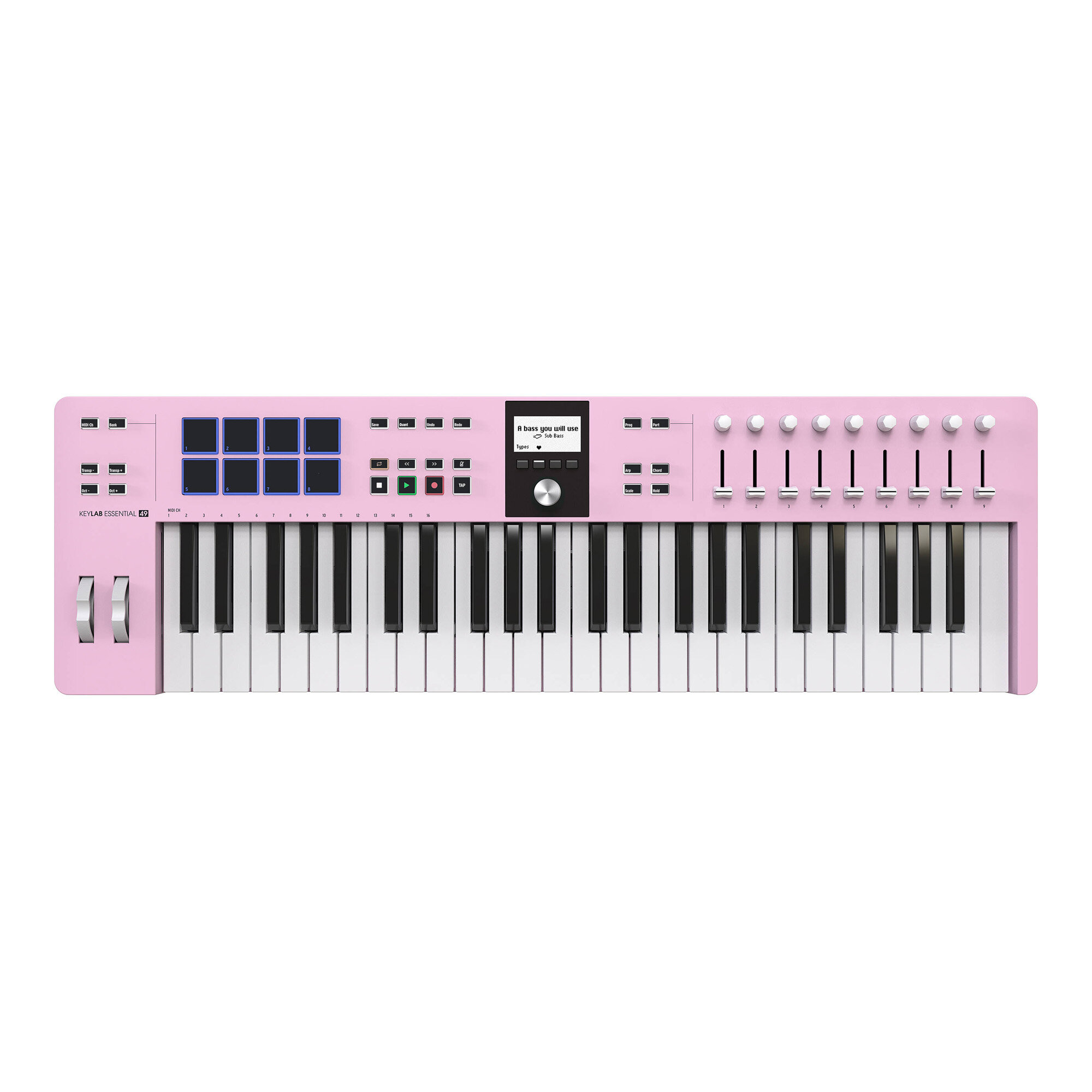 Midi-контроллер Arturia KeyLab Essential 49 mk3, rose quartz