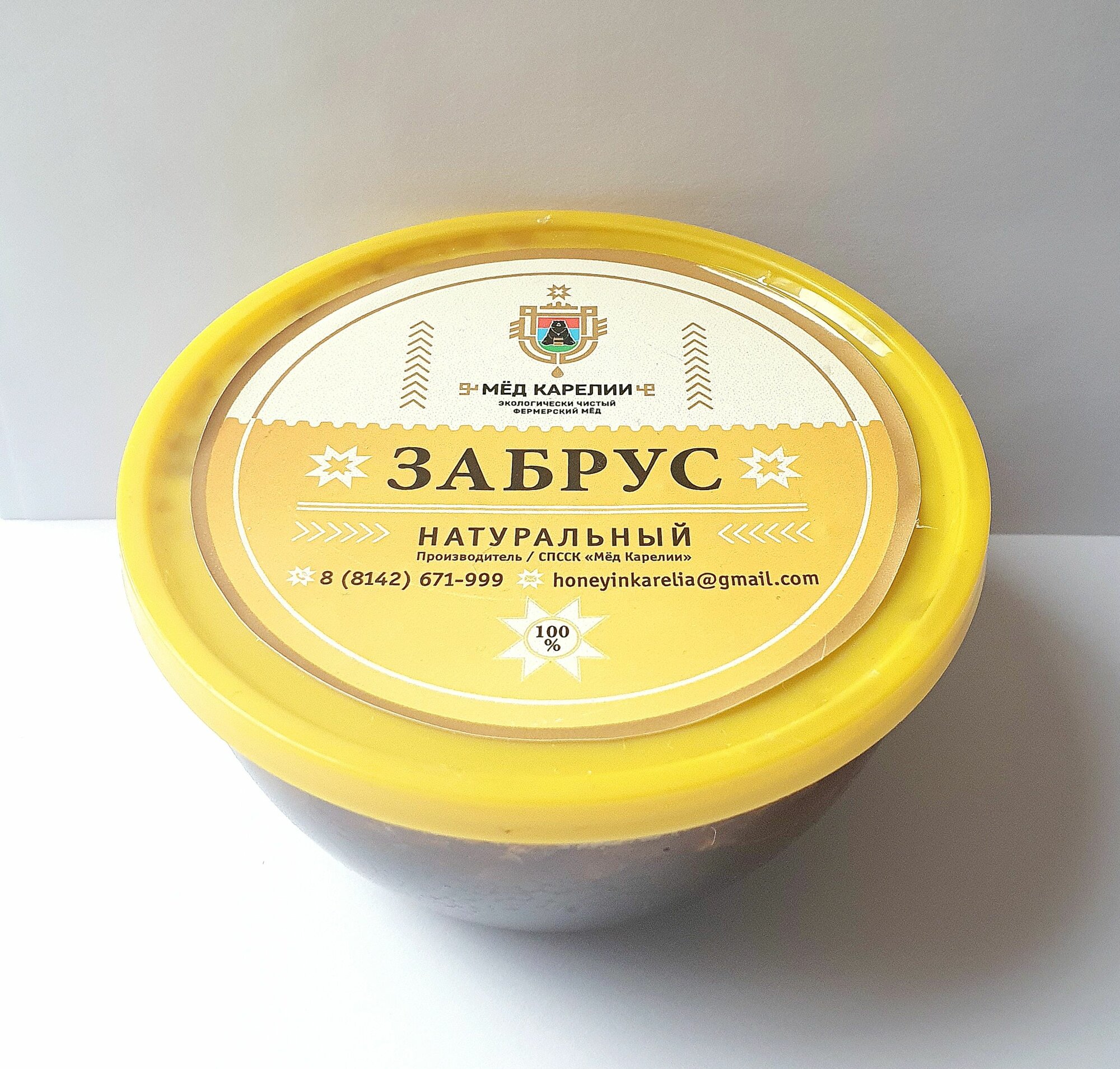 Забрус медовый карельский, фермерский, упаковка 350гр