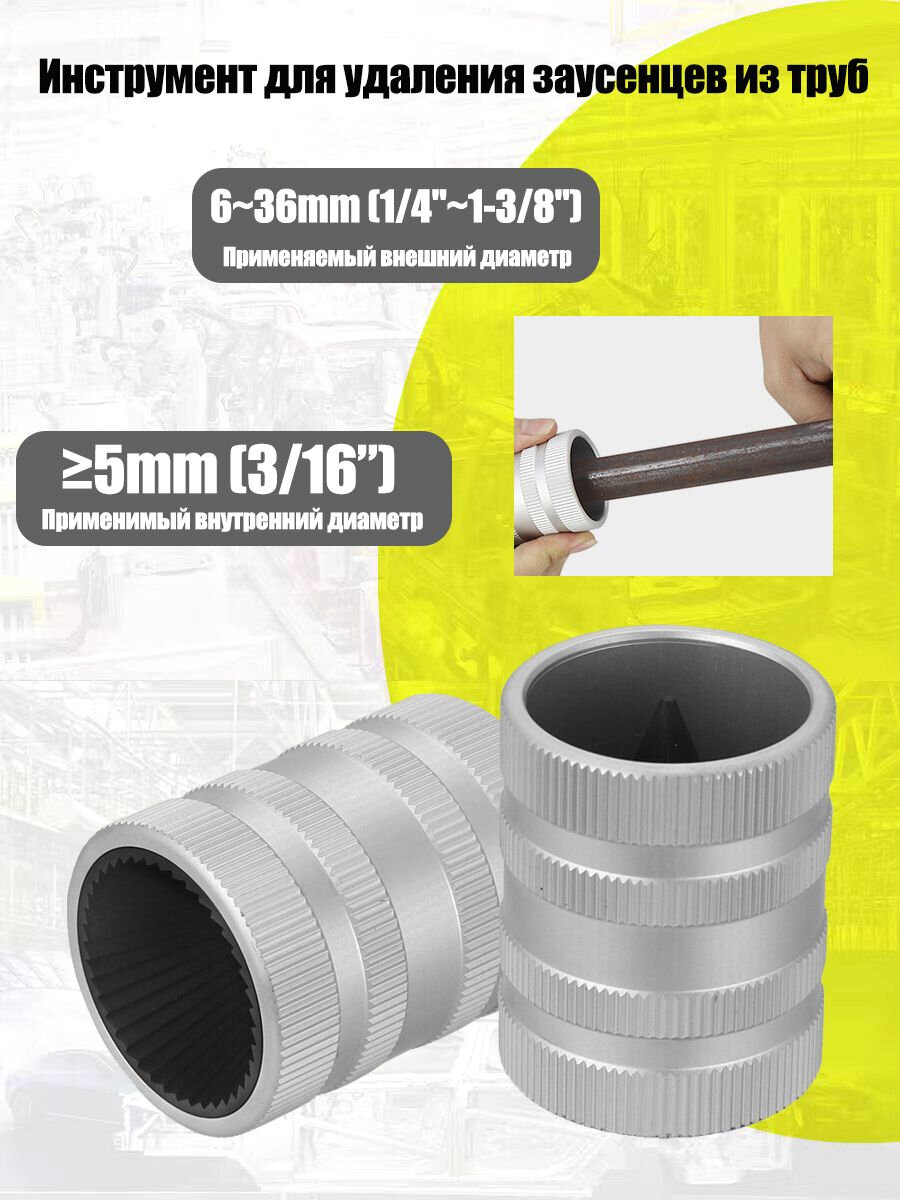 Pipe Reamer Deburring Tool для 1/4 "~1-3/8" медной трубы/алюминиевой трубы/ПВХ трубы