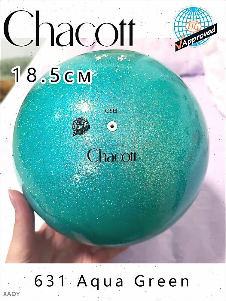 Мяч для гимнастики Chacott Prism Ball 18.5 см сертифицирован FIG цвет Aqua Green