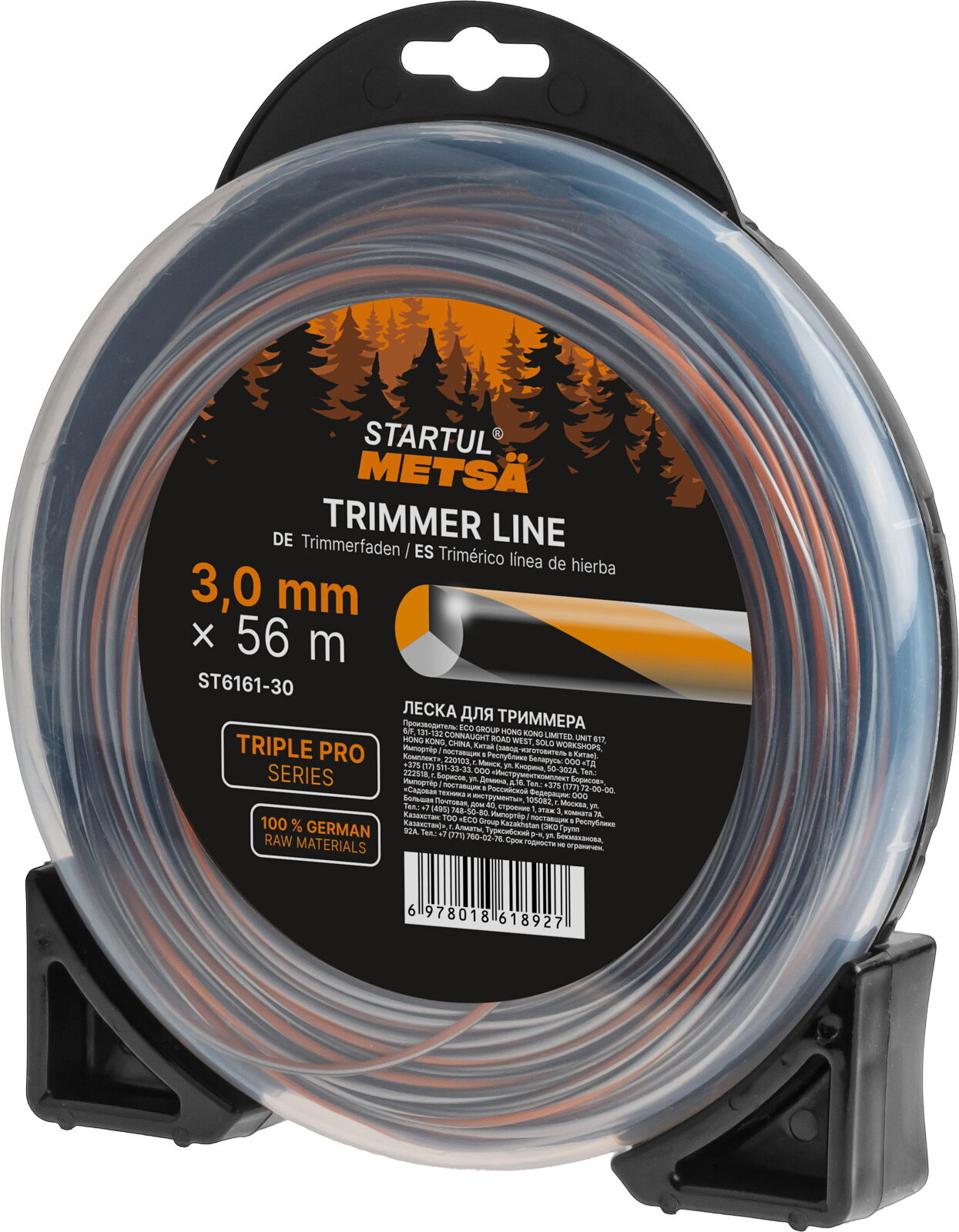 Аксессуар для садовой техники Startul METSA TRIPLE PRO, ф 3.0 мм х 56 м витой круг (ST6161-30)
