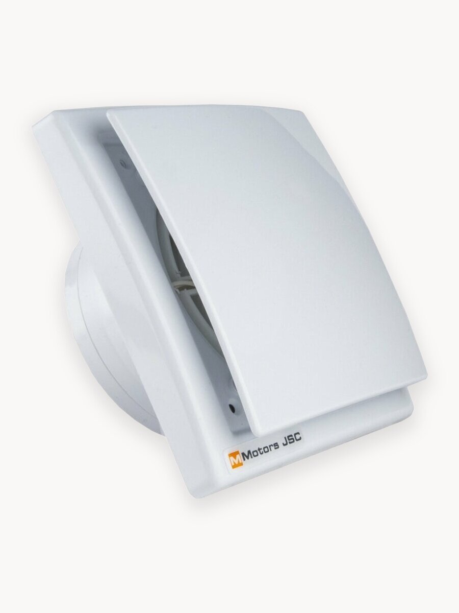 Сверхтонкий вытяжной бесшумный вентилятор Mmotors MM-OK 100 ue квадрат 5.5 вт с обратным клапаном