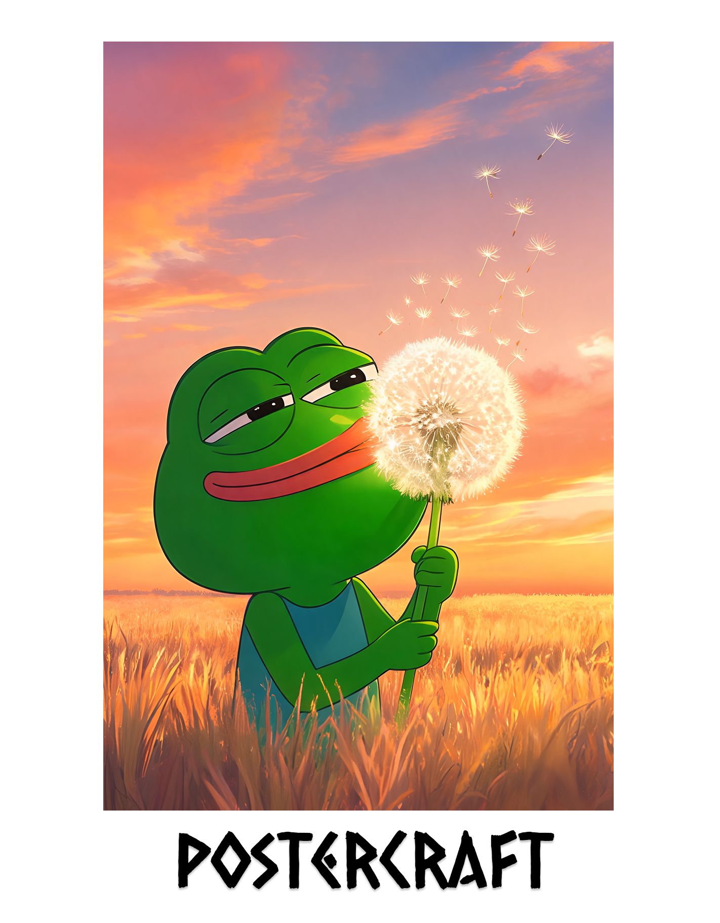 Постер "Лягушонок Пепе, Pepe", 59.4х42см, А2, глянцевый