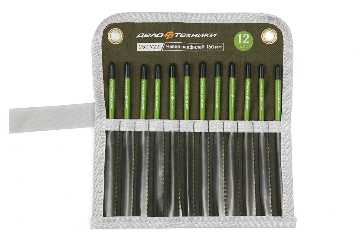 Набор надфилей Дело Техники 12 шт 250722 для точной обработки металла и дерева