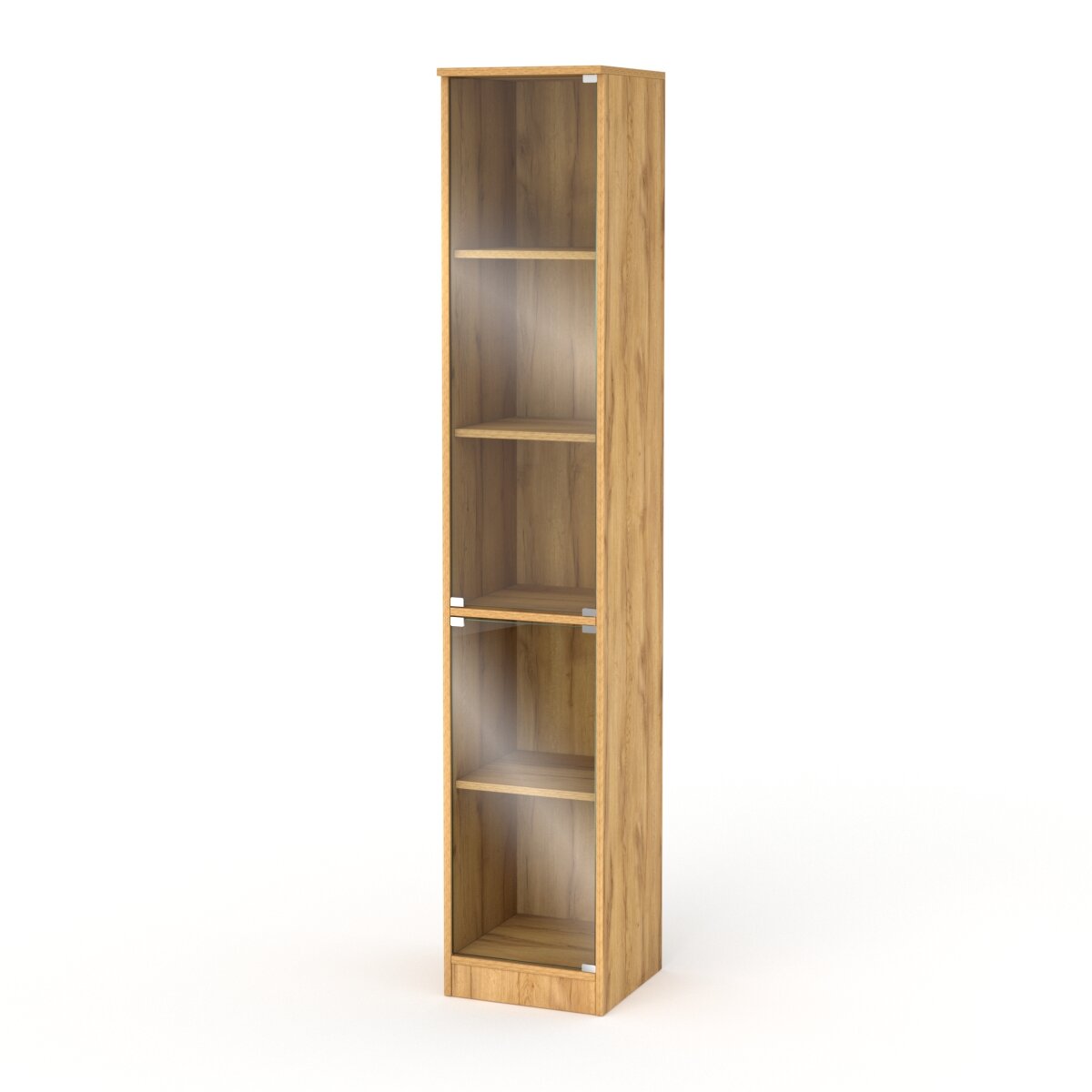 Шкаф-витрина офисная узкая ШВ-52, Дуб Золотистый. Производитель товара - компания Westcom.