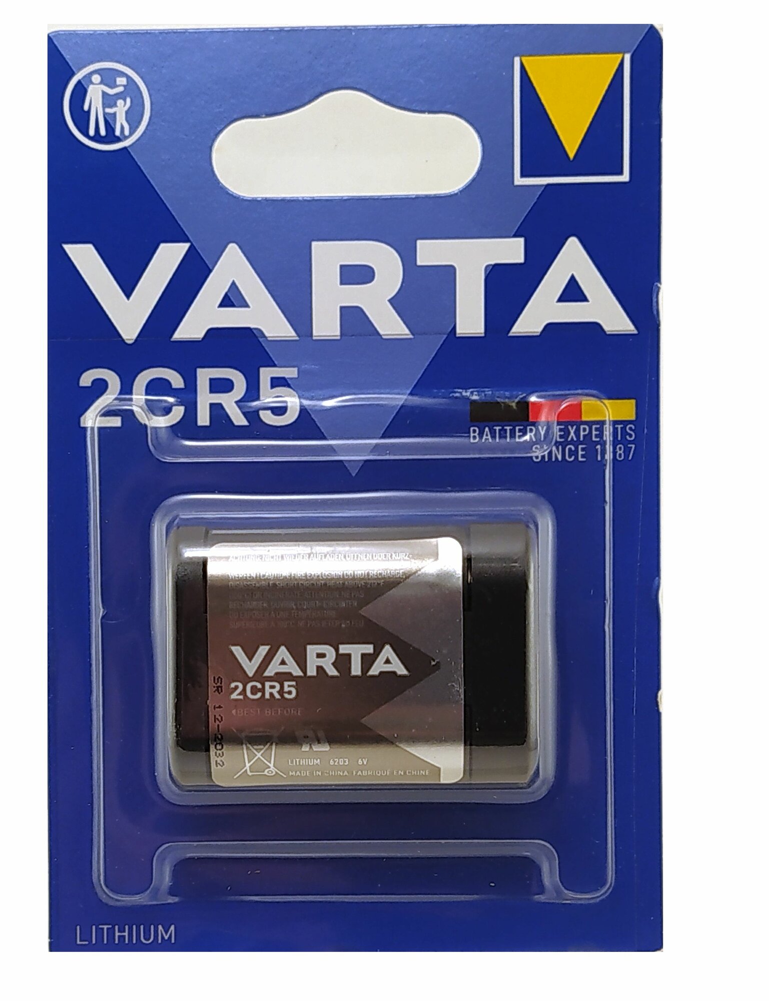 Батарейка литиевая VARTA 2CR5 Lithium 6В