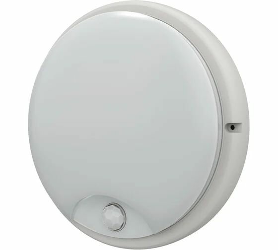 Светильник светодиодный ДПО 4200Д 12Вт 6500K IP54 круг белый с инфракрасным датчиком движения IEK