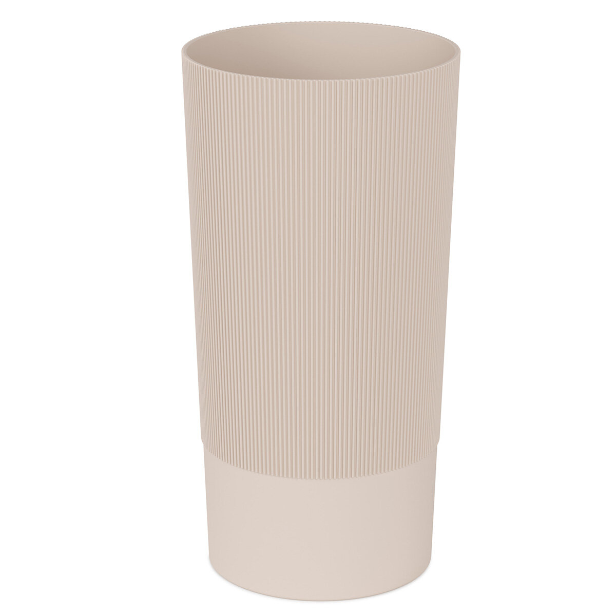Ваза для цветов под срезку Альтернатива Версаль, пластиковая, 40 см, бежевый
