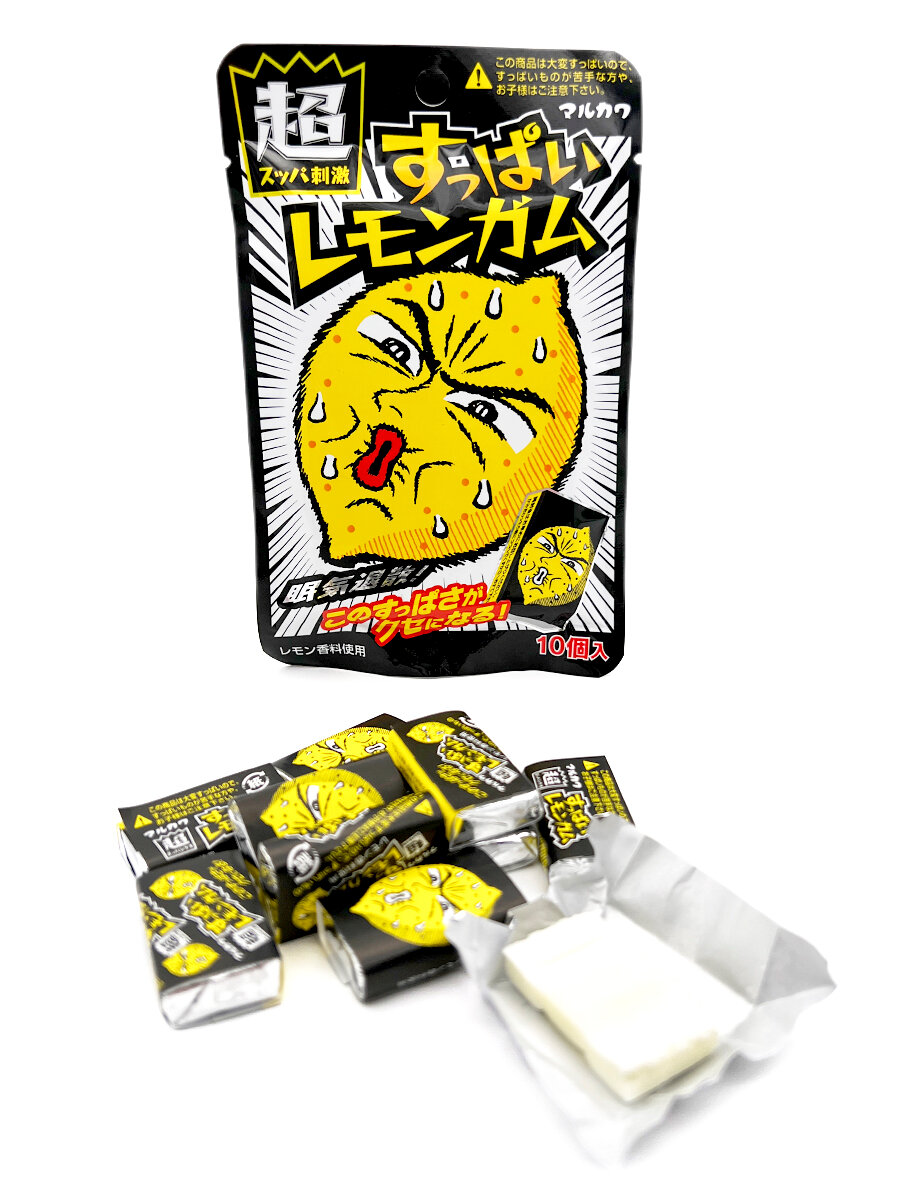 MARUKAWA Жевательная резинка в подушечках "Лимон кислый", 2x41 г