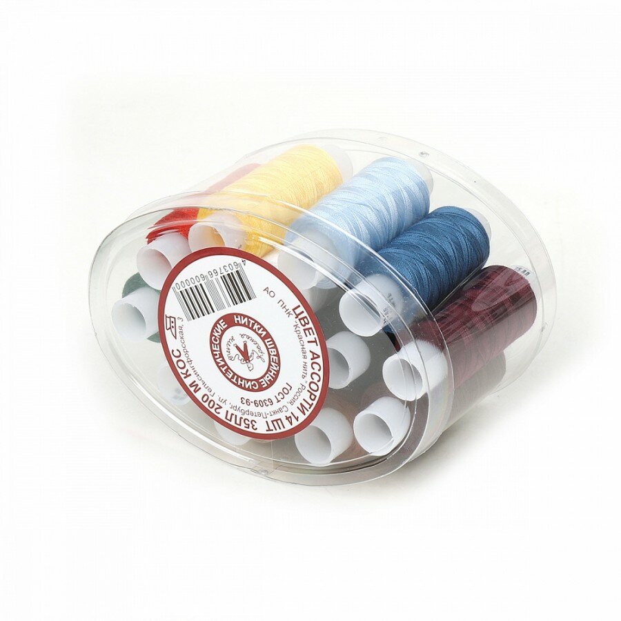 Набор швейных ниток 35ЛЛ 200 м уп.14 шт ассорти (Кр. Н)