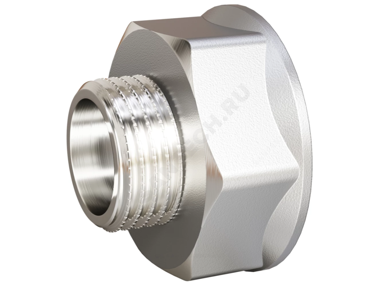 Переход латунь никель реборда Ду 20х15 (3/4"х1/2") ВР/НР LD LD.67.509.20х15