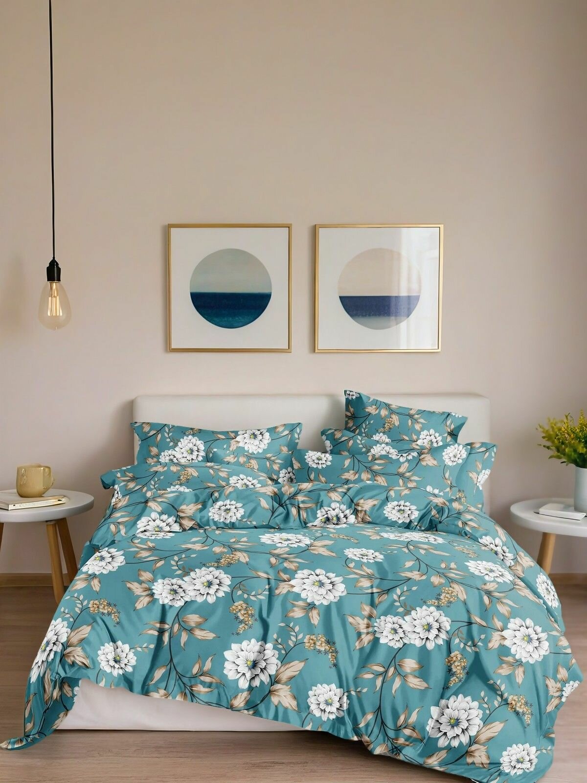 Постельное белье евро Cleo комплект наволочки 70х70 микросатин