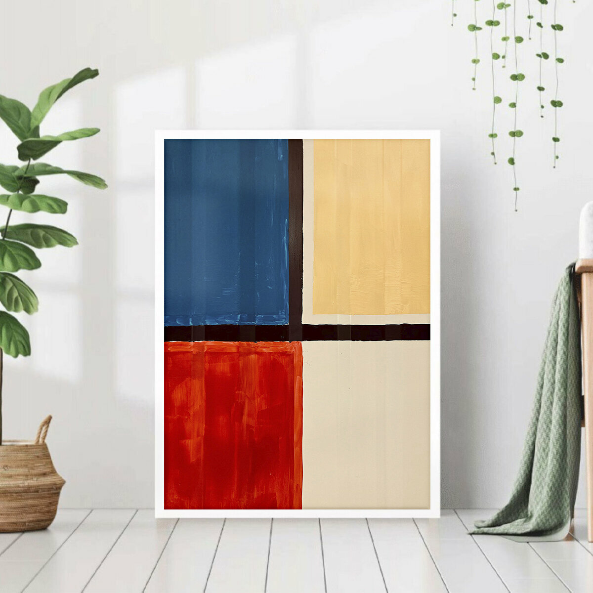 Постер "Арт геометрия" 40x50 в белой рамке на стену для интерьера