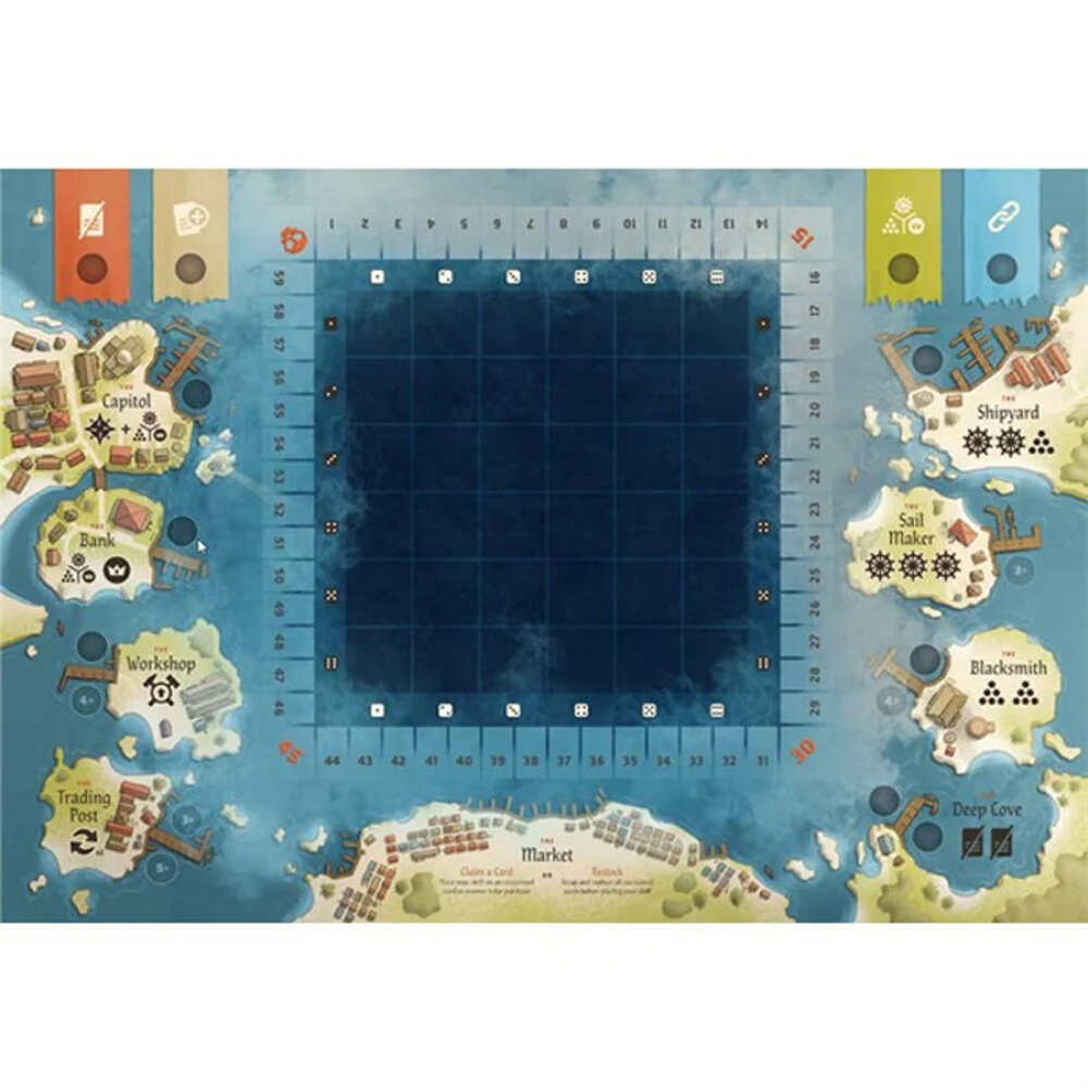 Аксессуар для настольной игры Seas of Havoc. Playmat / Моря Хаоса. Плеймат