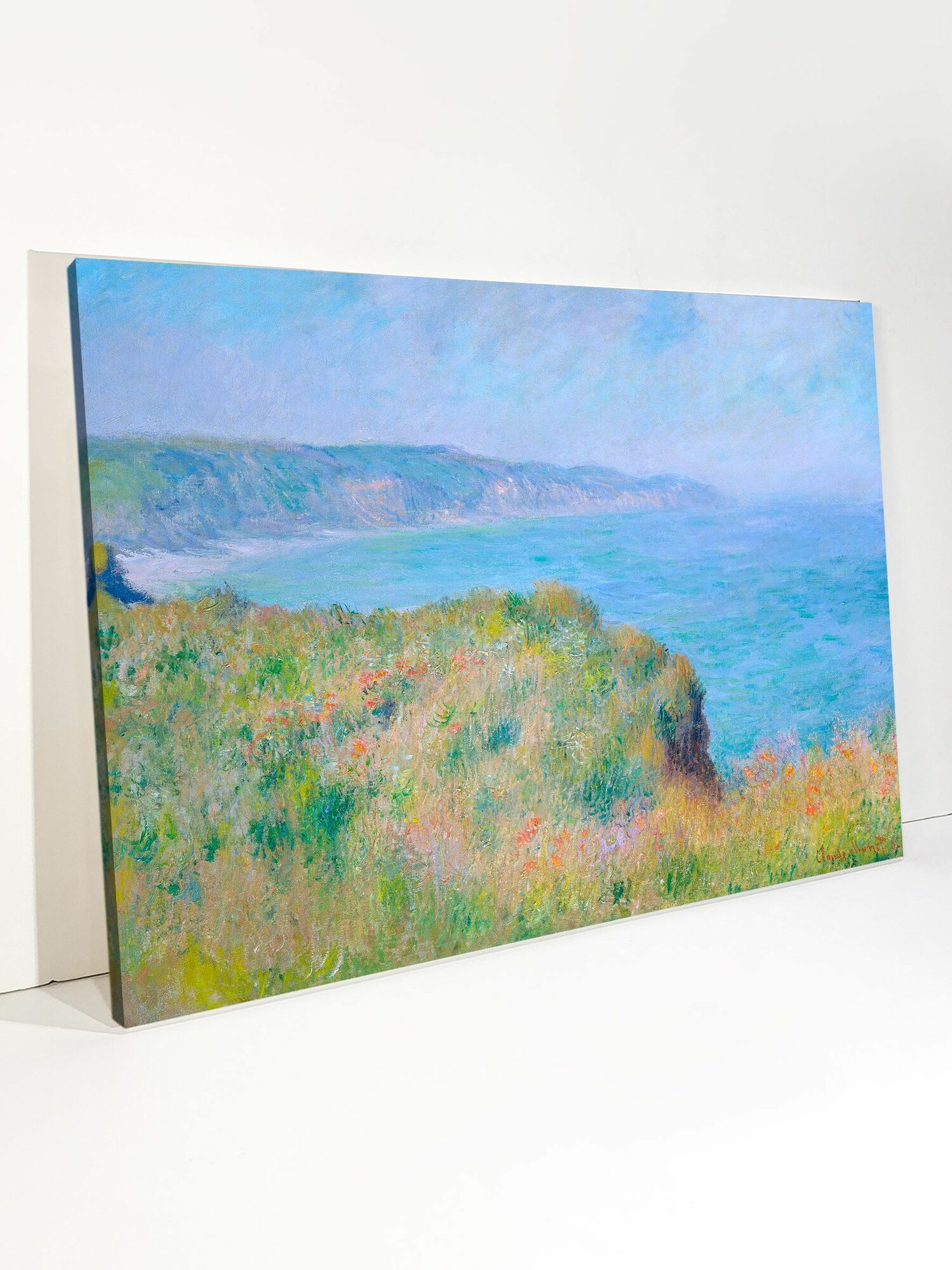 Картина Клод Моне Утес около Пурвиля на холсте 70х55см