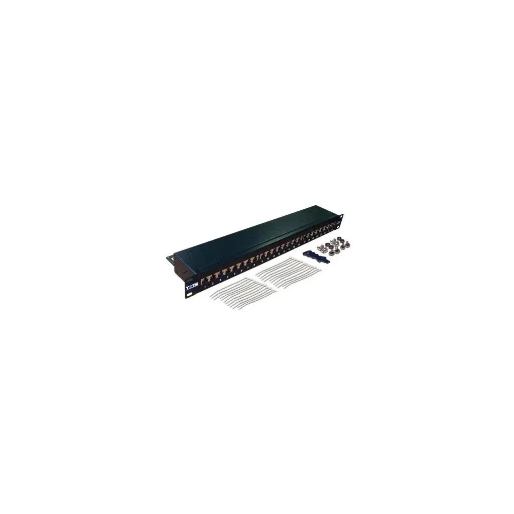 Патч-панель Lanmaster (TWT-PP24STP ) 19" 1U 24xRJ45 кат.5E FTP