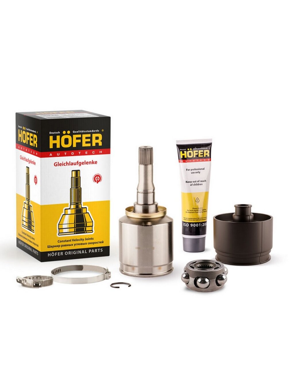 ШРУС для а/м ВАЗ 2123 (внутренний, левый, шарик.) "HOFER" короткая