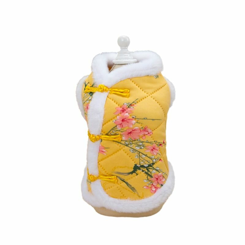 Зимняя китайская классическая куртка для домашних собак