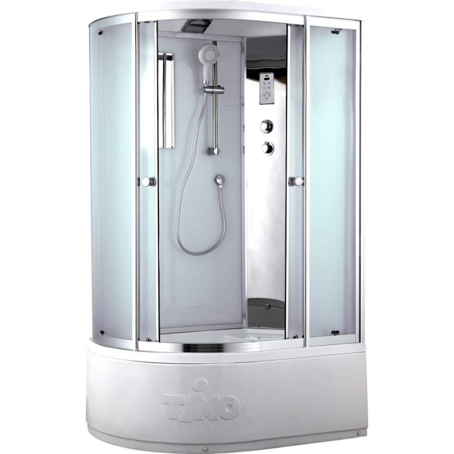 Душевая кабина Timo Comfort T-8820RF Fabric Glass с высоким поддоном, с сиденьем