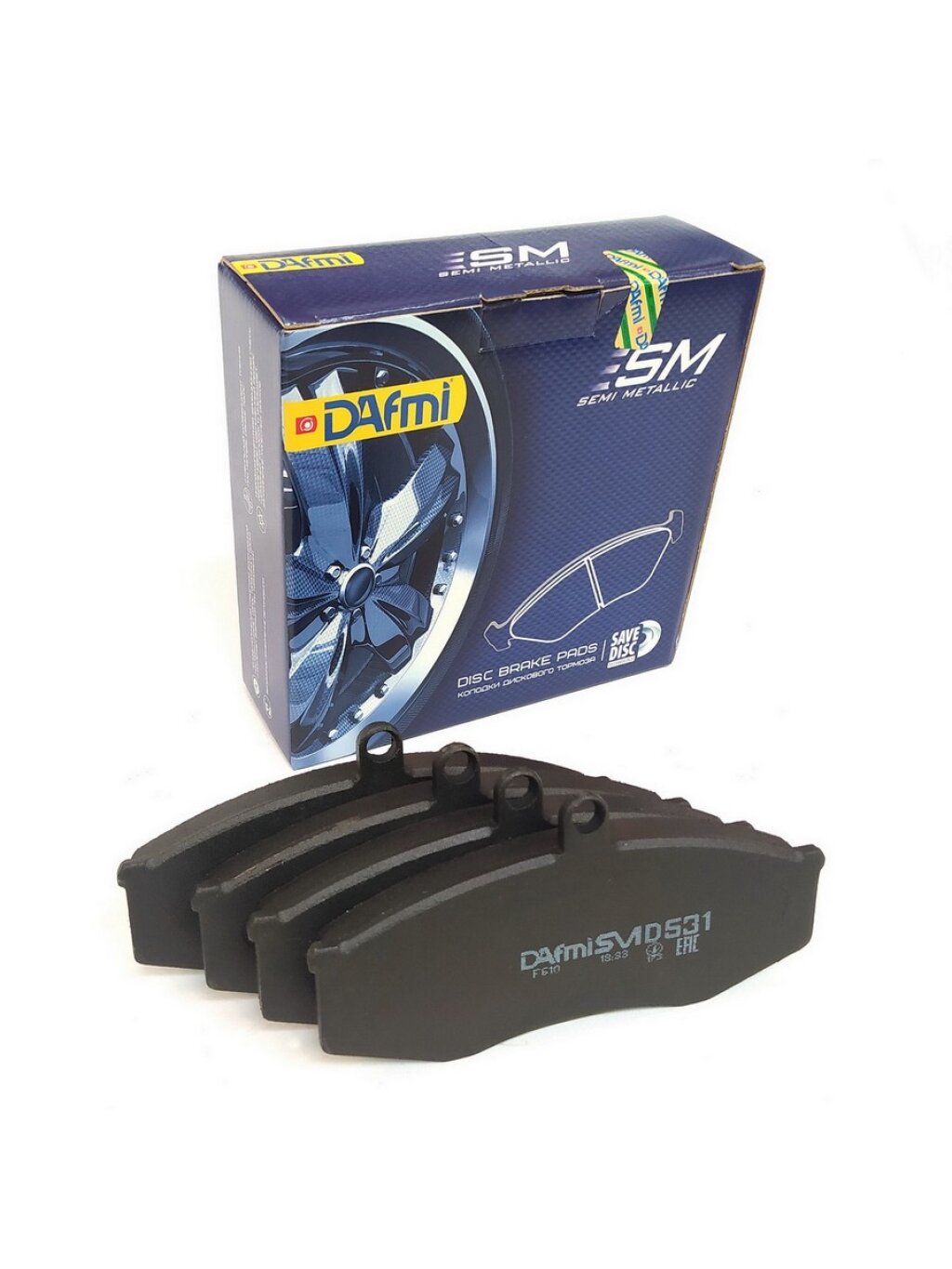 Колодки тормозные дисковые передние для а/м ЗиЛ-Бычок DAFMI