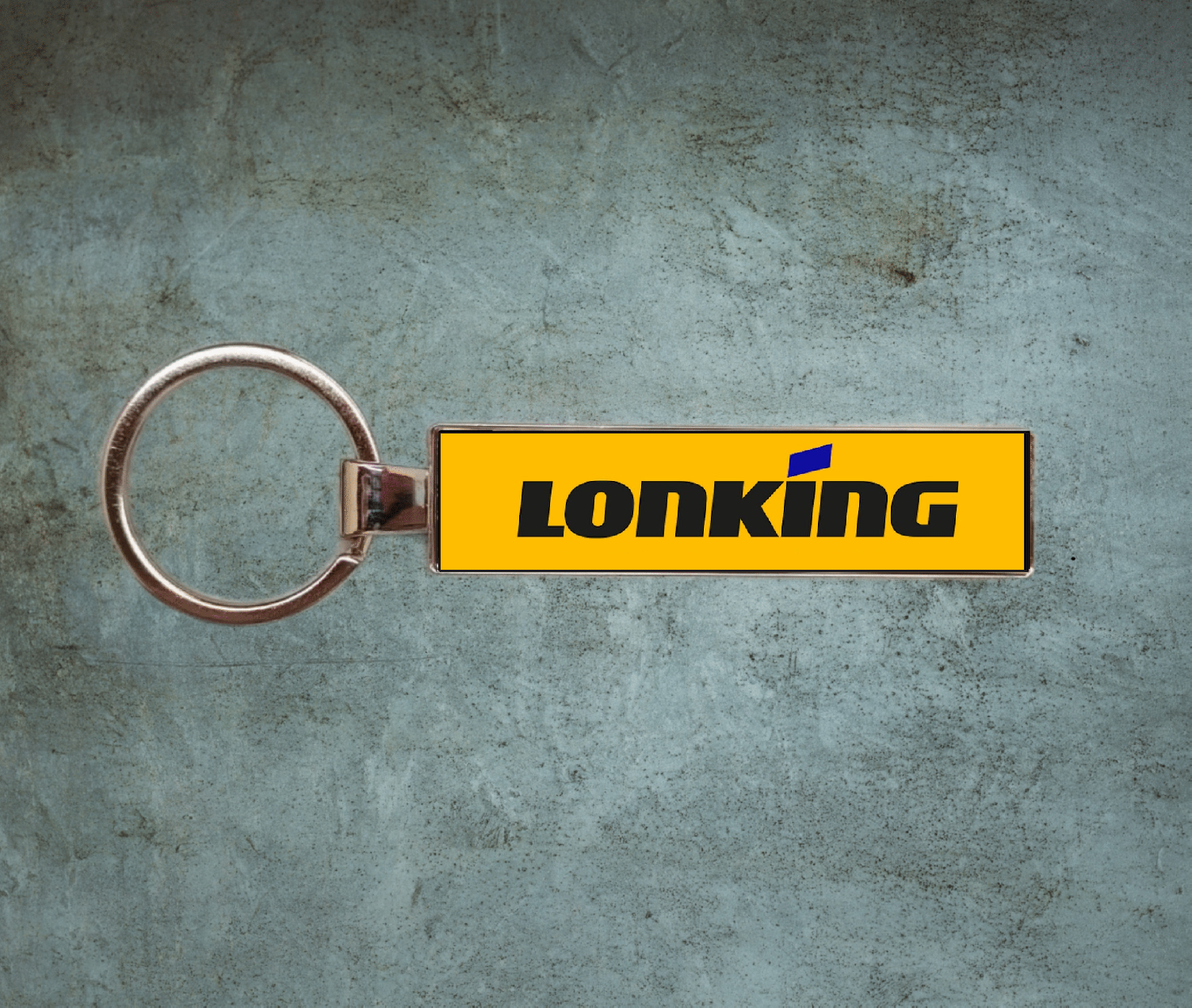 Брелок автомобильный металлический Lonking ( для строительной техники, трактор, погрузчик, бульдозер, экскаватор)
