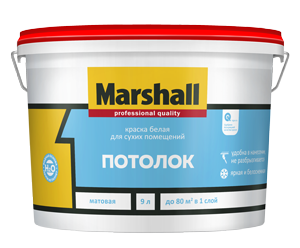 Маршалл Краска для потолков акриловая водно-дисперсионная матовая