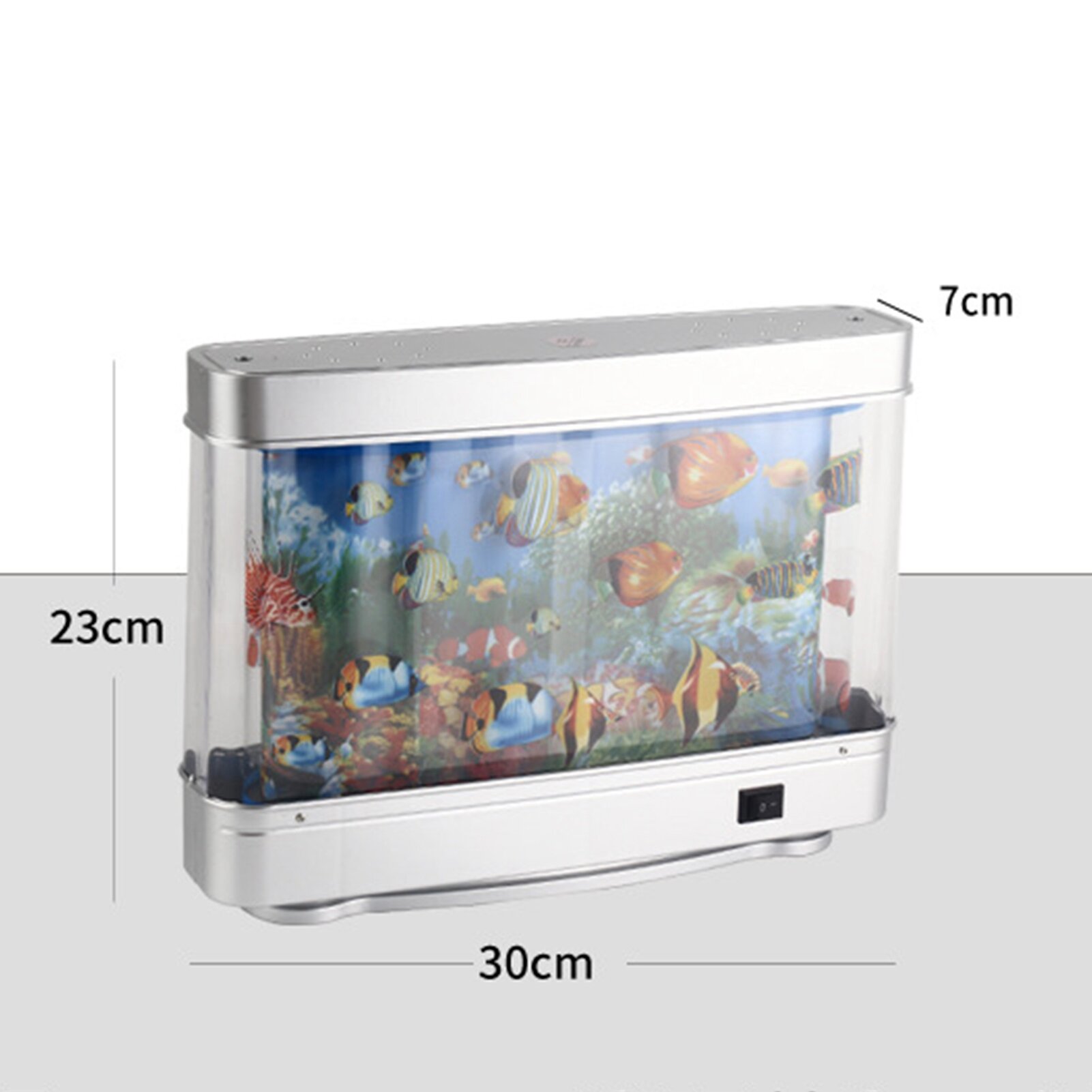 Декоративная лампа-имитация рыб, имитация аквариума, светодиодная лампа с морским пейзажем, настольная лампа для домашнего ночного украшения, маленькая настольная лампа, маленькие лампы-рыбки, подарок для отдыха