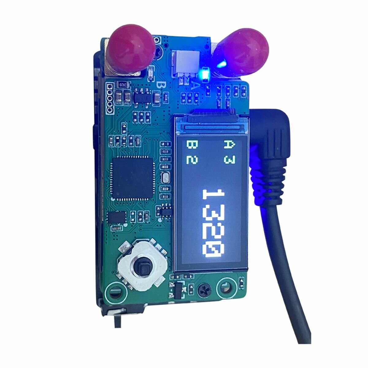 1,2/1,3 ГГц Видеоприемник VRX С Двойной Антенной, 9 Каналов, Широкополосный