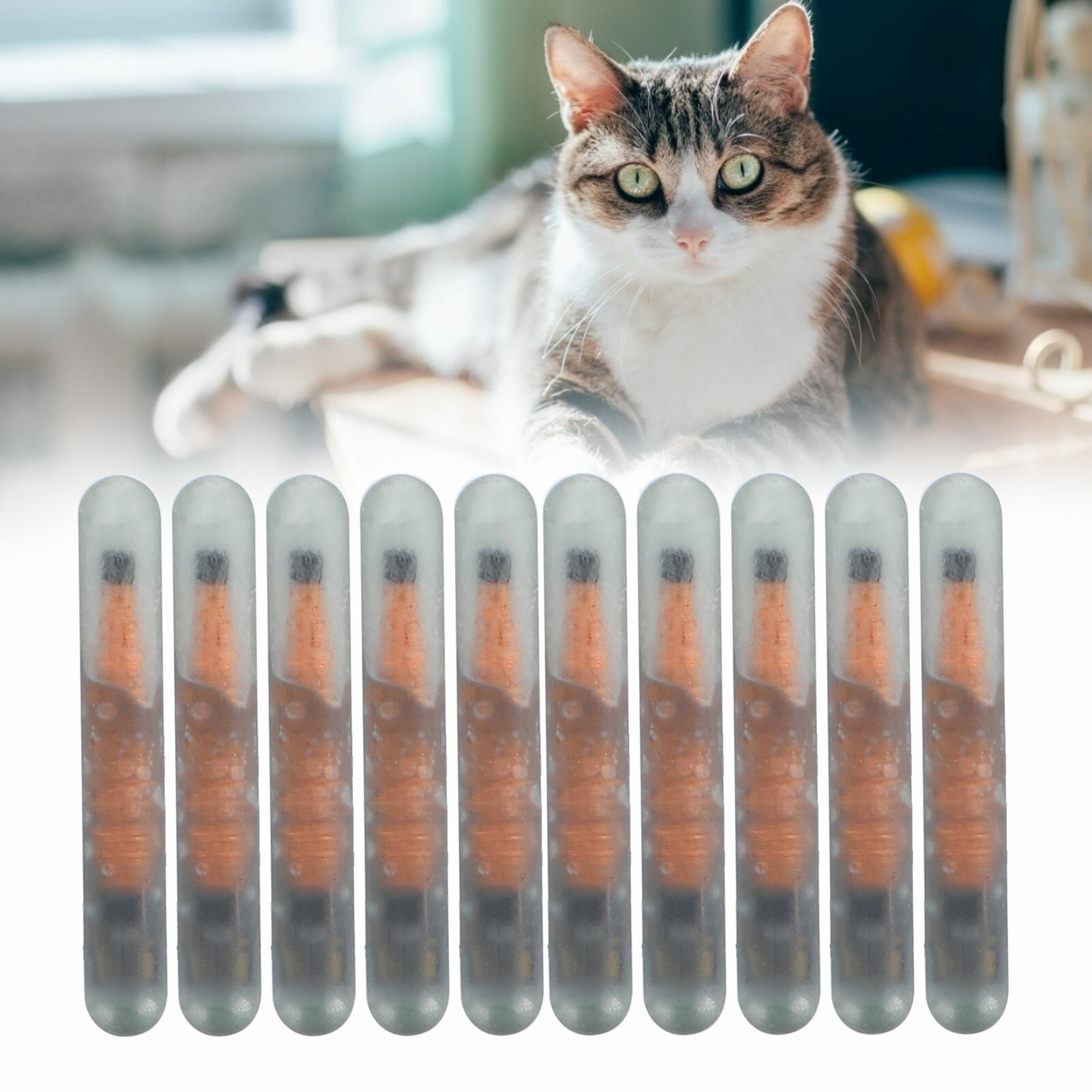 10 шт. 1,25 мм микрочип для домашних животных этикетка для животных стеклянная трубка чип мини легкий для идентификации