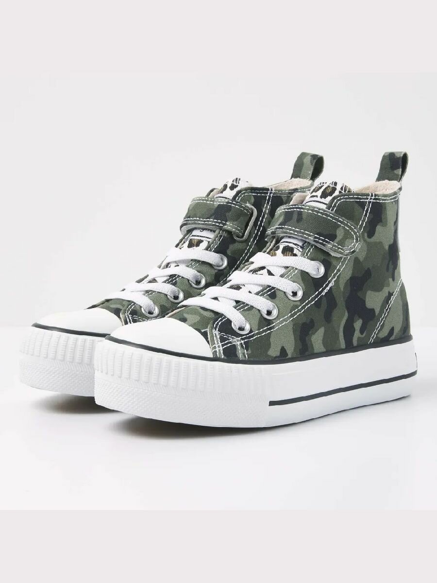 Кеды Детские кеды British Knights. KAYA MID! B50-3724C-02& green army/leopard, 30