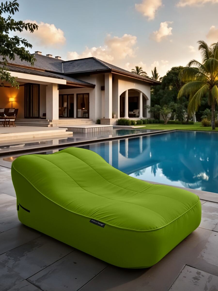 Шезлонг для бассейна Satellite Twin Sofa - Limespa (олефин, зеленый) - садовая лаунж мебель для отдыха на даче